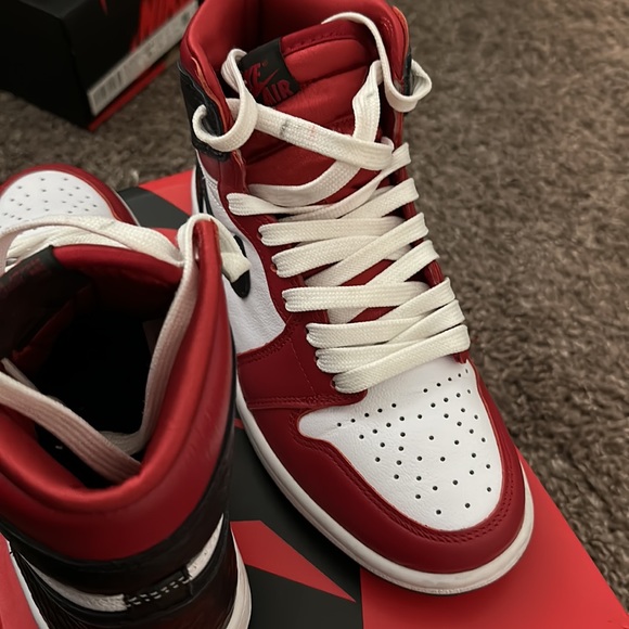 jordan one | Shoes | Wmns Air Jordan Retro High Og Satin Red ...